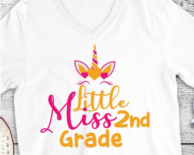 Little Miss 2nd Grade SVG, Back to School, First Day of School, SVG ...