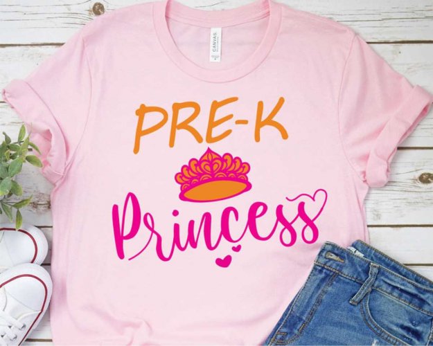 Pre-K Princess SVG, Kindergarten SVG, First Day Of School SVG, Princess ...