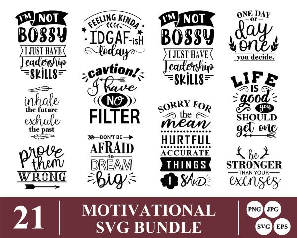 Motivational SVG Bundle, Wish Less Work More SVG, Stay Humble Stay Hard ...