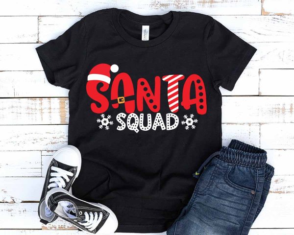 Santa squad svg, Santa squad t-shirt svg, Santa squad clip art, Santa ...